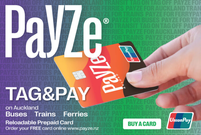 PayZe – Range of single-load Gift Cards and fully Reloadable Cards usable with AT Auckland ...